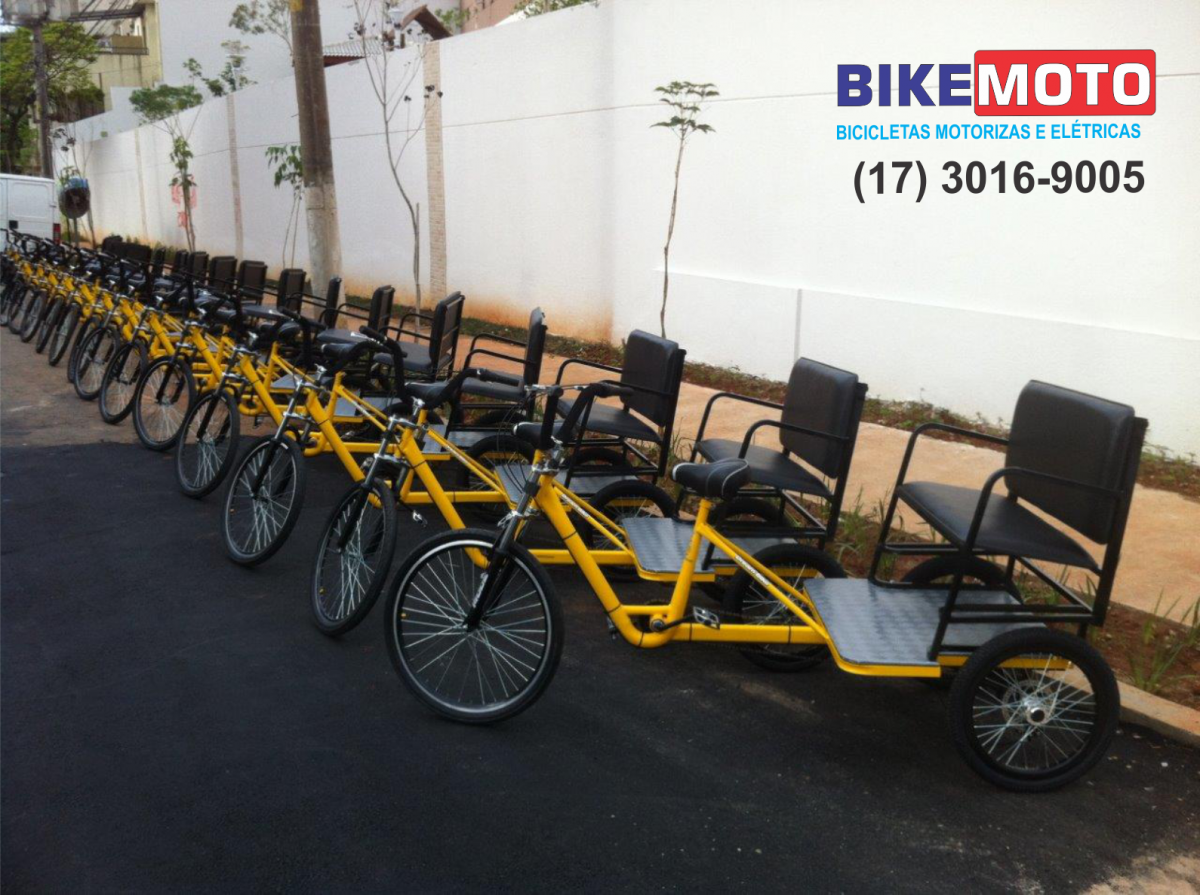 BIKEMOTO BICICLETAS MOTORIZADAS E ELÉTRICAS - Triciclo Rikisha Biketaxi ...